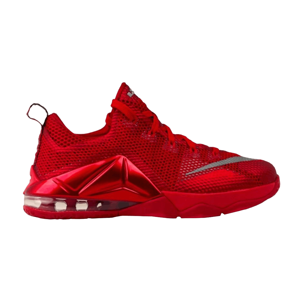 LeBron 12 Low GS 'University Red' - Nike - 744547 616 | GOAT