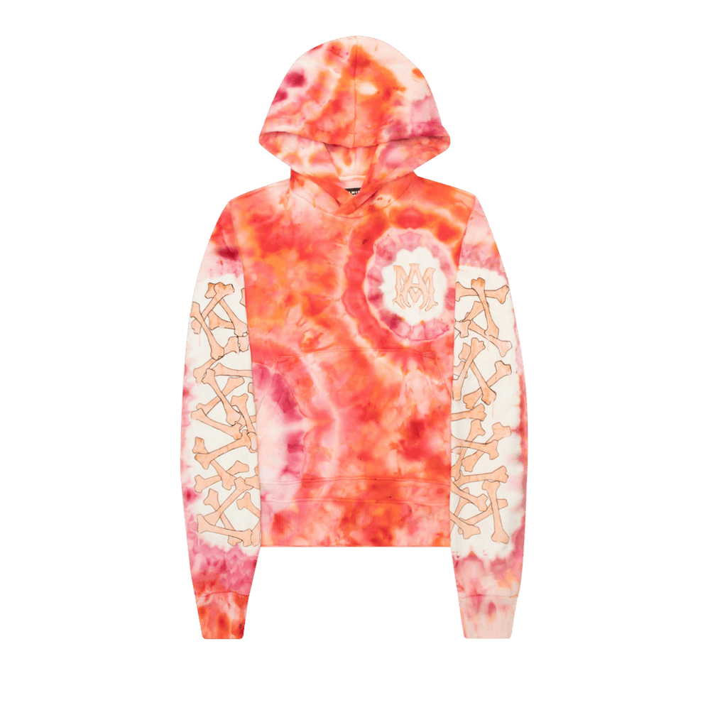 Buy Amiri Tie Dye Bones Hoodie 'Peach' - SS22MJL014 694 PEAC Buy Amiri Tie Dye Bones Hoodie 'Peach' - SS22MJL014 694 PEAC