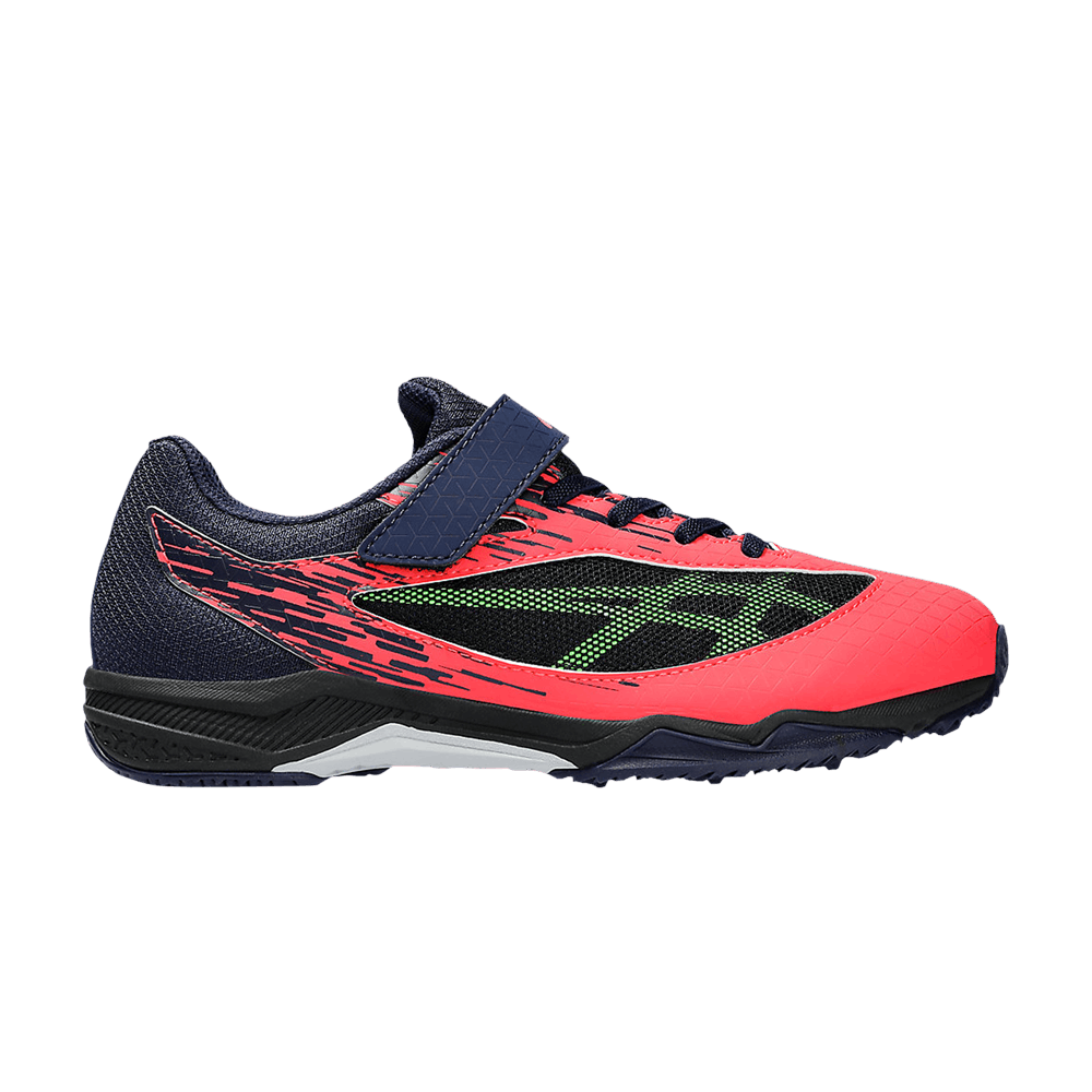 Asics Lazerbeam Si-Mg Gs Wide Neon Red Navy Price in India | Culture Circle