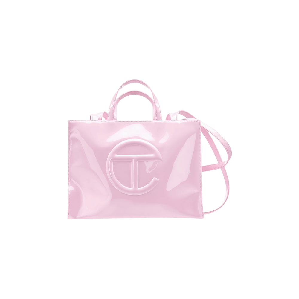 Buy Telfar Medium Shopping Bag 'Bubblegum Patent' - TF 012 Buy Telfar Medium Shopping Bag 'Bubblegum Patent' - TF 012