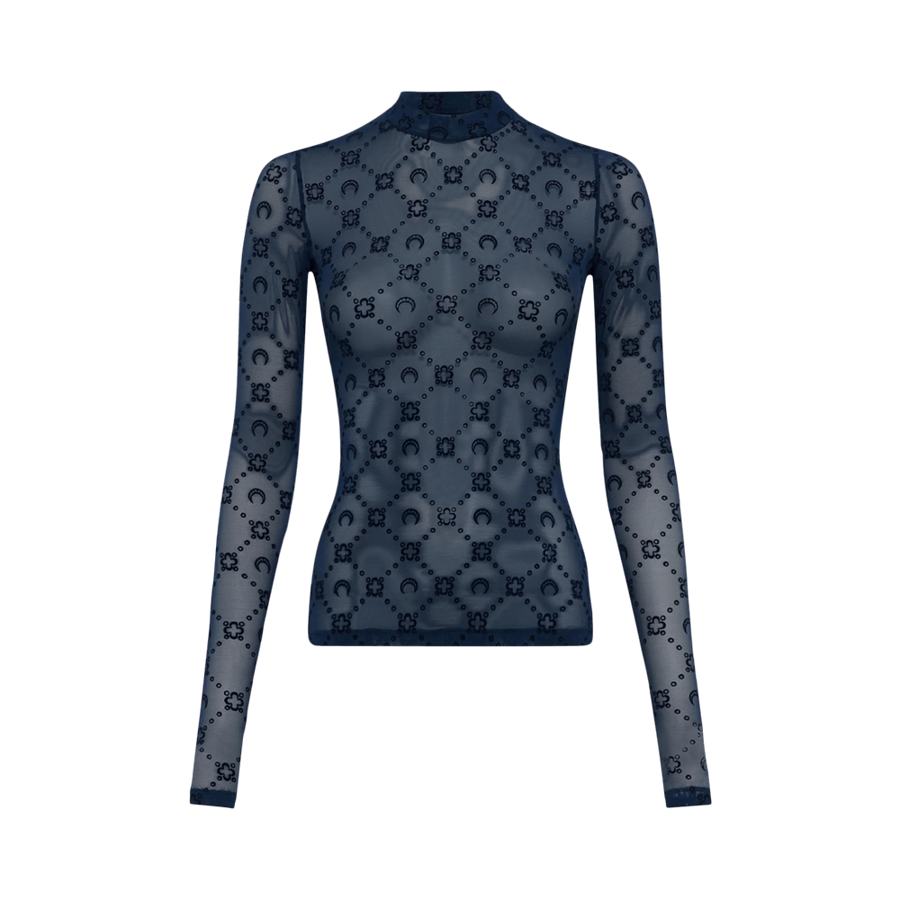 Buy Marine Serre Moonogram Mesh Flock Second Skin Highneck Buy Marine Serre Moonogram Mesh Flock Second Skin Highneck
