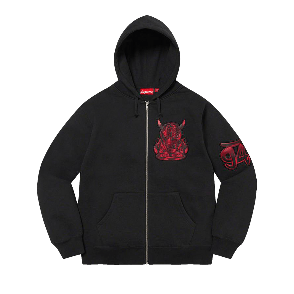 Buy Supreme Demon Zip Up Hooded Sweatshirt 'Black Buy Supreme Demon Zip Up Hooded Sweatshirt 'Black