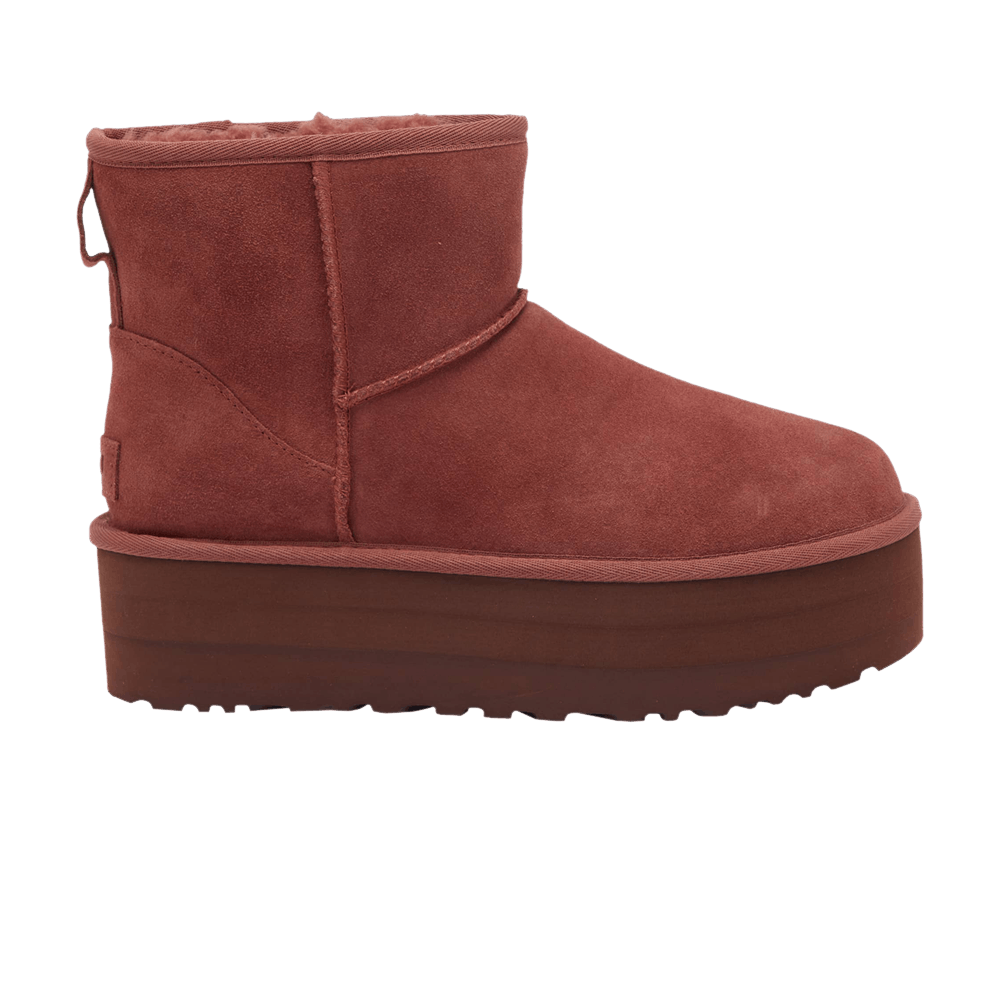 Buy ugg UGG Wmns Classic Mini Platform Boot 'Red Jasper' END. Exclusive ...