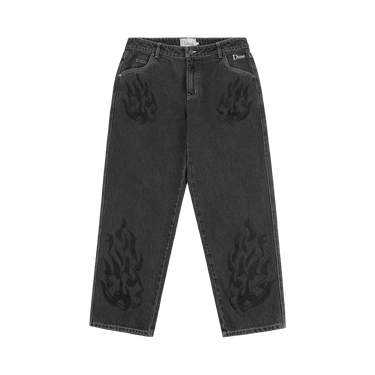 Buy Dime Flamepuzz Relaxed Denim Pants 'Black Washed Buy Dime Flamepuzz Relaxed Denim Pants 'Black Washed