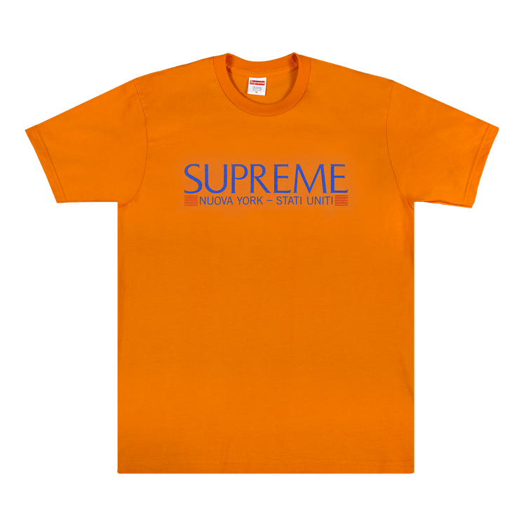 Supreme Nuova York Tee 'Orange' | GOAT