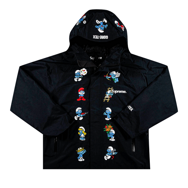 Supreme x Smurfs GORE-TEX Shell Jacket 'Black' | GOAT