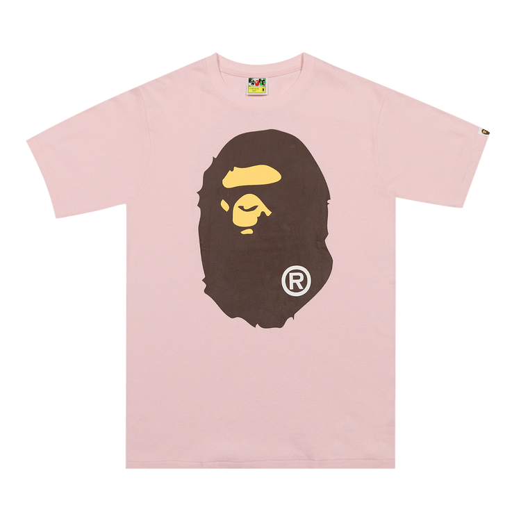 Buy BAPE Big Ape Head Tee 'Pink' - 1G30 110 004 PINK | GOAT