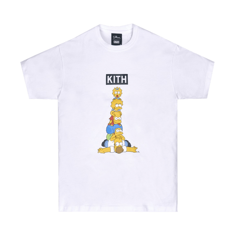 Kith For The Simpsons Family Stack Tee 'White' | GOAT
