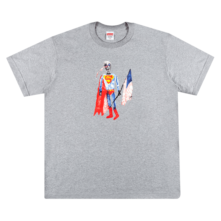 Supreme Skeleton Tee 'Heather Grey' | GOAT