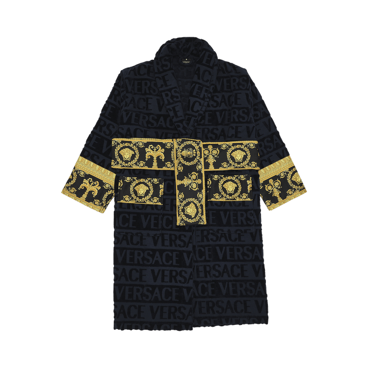 Versace I Heart Baroque Bath Robe 'Blue' | GOAT UK