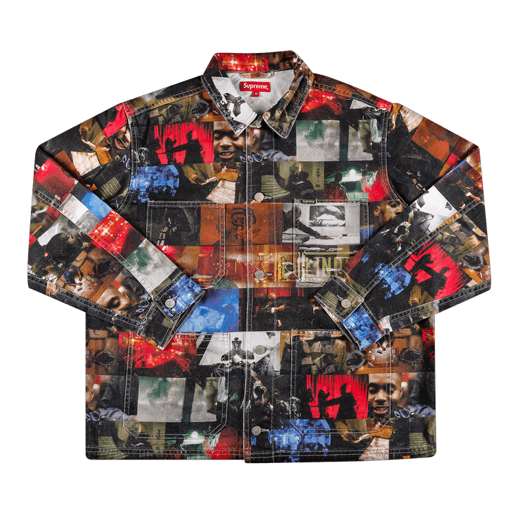 Buy Supreme Nas and DMX Collage Denim Chore Coat 'Multicolor' - FW21J74 ...