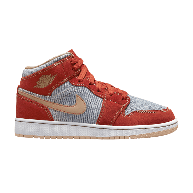 Buy Air Jordan 1 Mid SE GS 'Denim Red' - DM4384 600 | GOAT