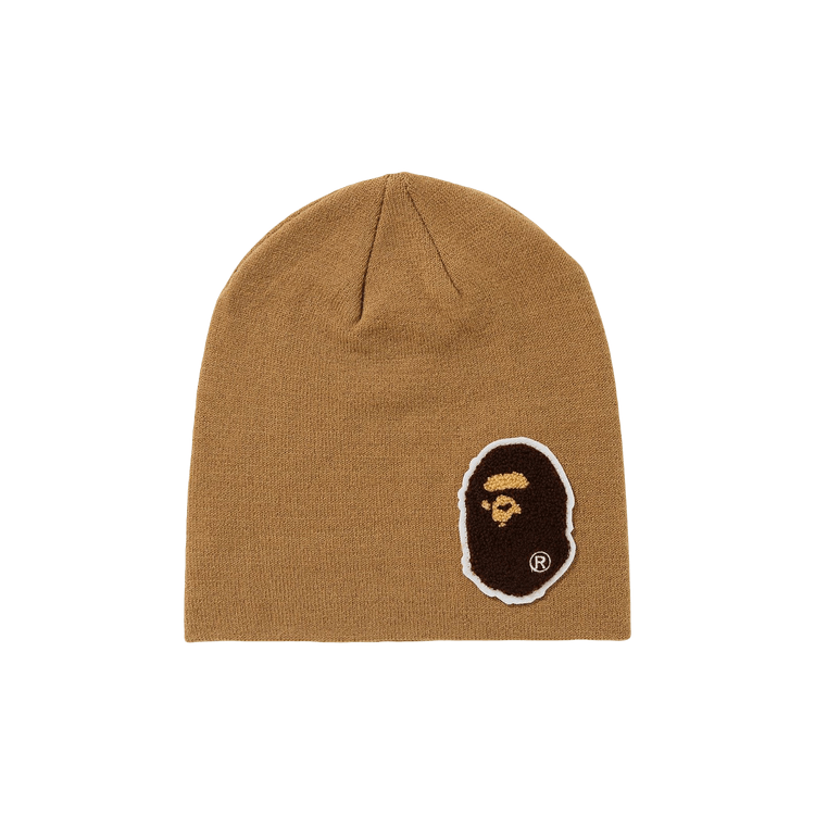 BAPE Big Ape Head Knit Cap 'Beige' | GOAT