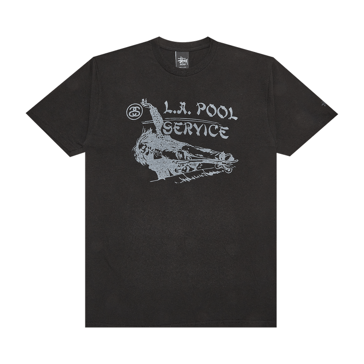 Stussy LA Pool Service Tee 'Black' | GOAT