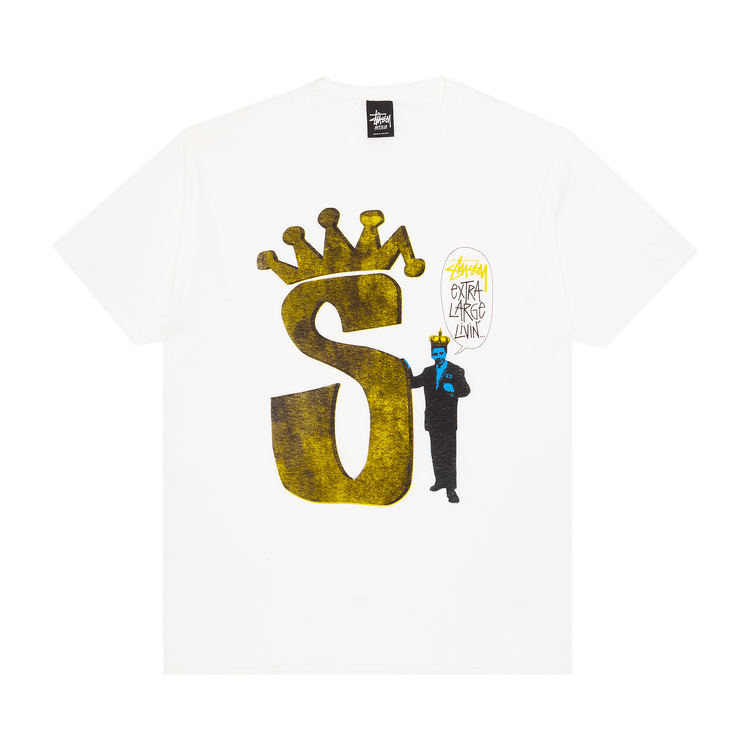 Buy Stussy S Crown Livin' Tee 'White' - 1903168 WHIT | GOAT