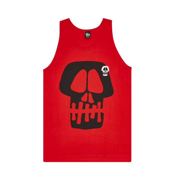 Buy Stussy Jumbo Skull Tank Top 'Red' - 1933024 RED | GOAT