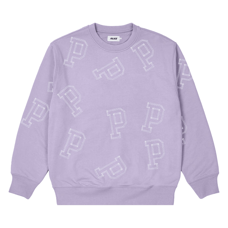 Palace Multi P Flatlock Crew 'Lilac' | GOAT