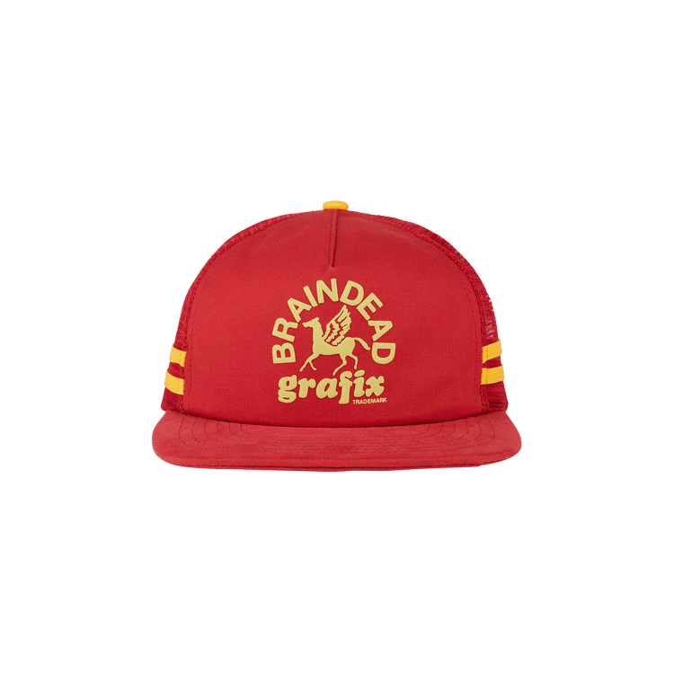 Buy Brain Dead Grafix 5 Panel Trucker Cap 'Red' - BDS22H00002286RD01 | GOAT