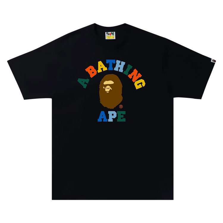 BAPE Colors College Tee 'Black' | GOAT