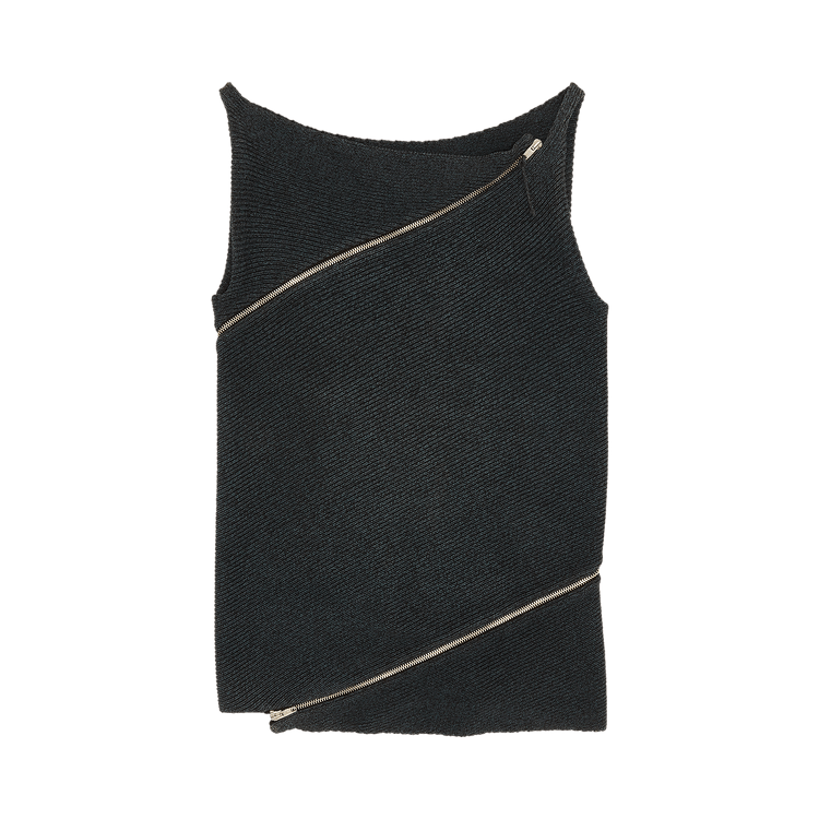 Vintage Maison Margiela Zipper Top 'Black' | GOAT