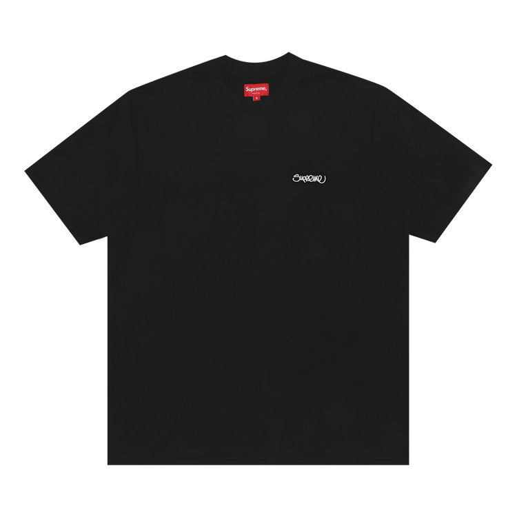 Supreme Washed Handstyle Short-Sleeve Top 'Black' | GOAT