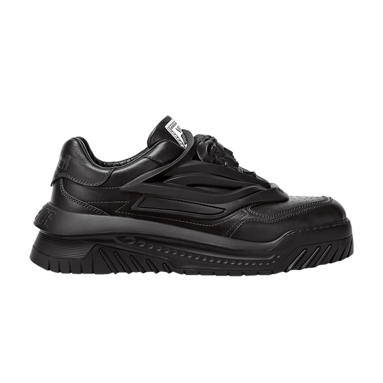 Versace Odissea Caged Rubber Medusa Sneaker 'Triple Black' | GOAT