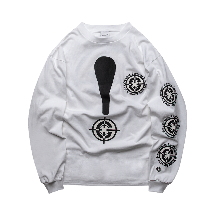 READYMADE Long-Sleeve Target Tee 'White' | GOAT