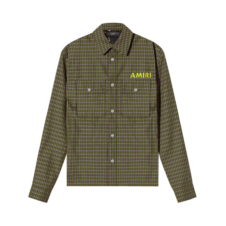 Buy Amiri Logo Overshirt 'Sage' - PF22MOS007 785 SAGE | GOAT