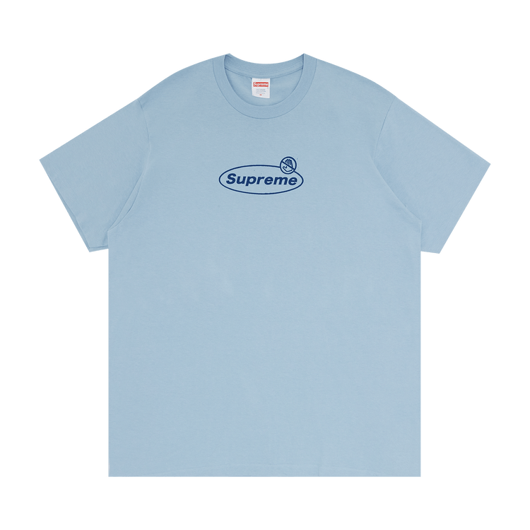Buy Supreme Warning Tee 'Dusty Blue' - FW22T37 DUSTY BLUE | GOAT