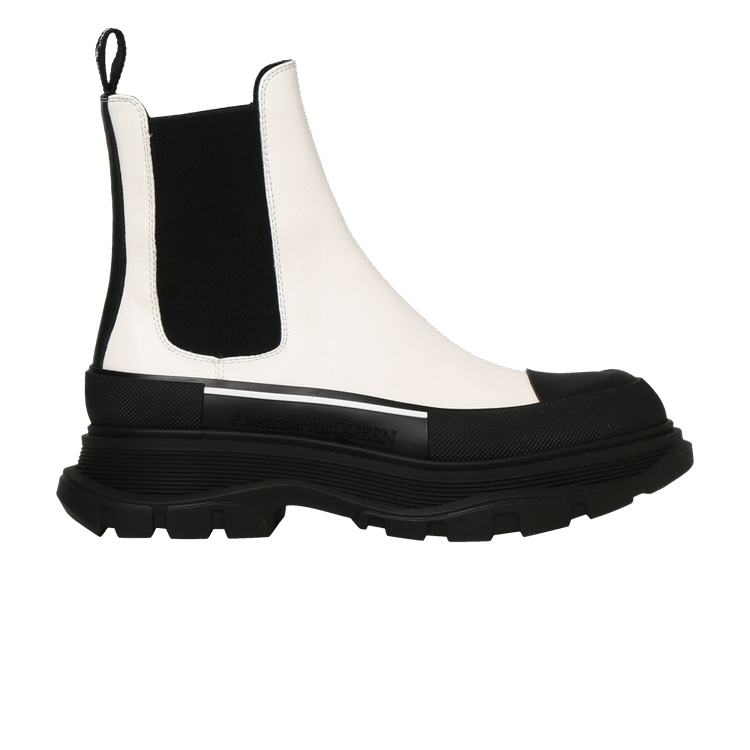 Buy Alexander McQueen Wmns Tread Slick Boot 'White Black' - 635714 ...