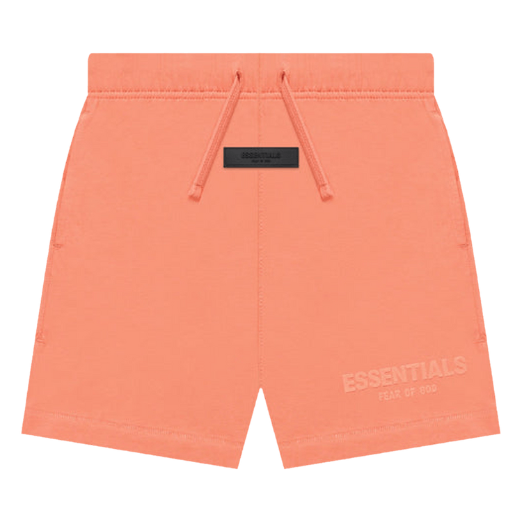 Fear of God Essentials Kids Jersey Shorts 'Coral' | GOAT
