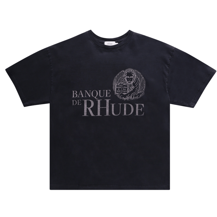 Rhude Banque De Rhude Tee 'Vintage Black' | GOAT