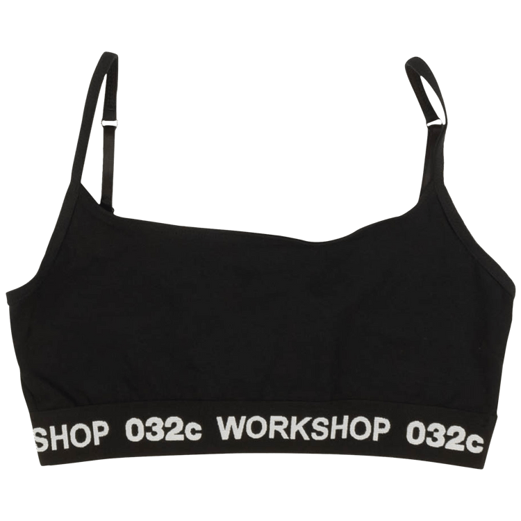 032C Logo Classic Bralette 'Black' | GOAT UK