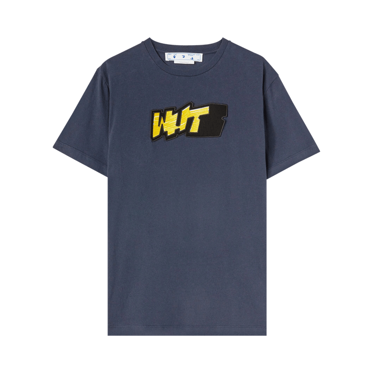 Off White Graff Slim Short Sleeve Tee Outer Spacewhite Goat