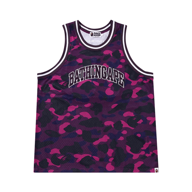 BAPE Color Camo Basketball Tank Top 'Purple' | GOAT