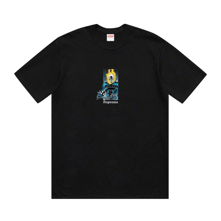 Buy Supreme Ghost Rider Tee 'Black' - SS19T16 BLACK | GOAT