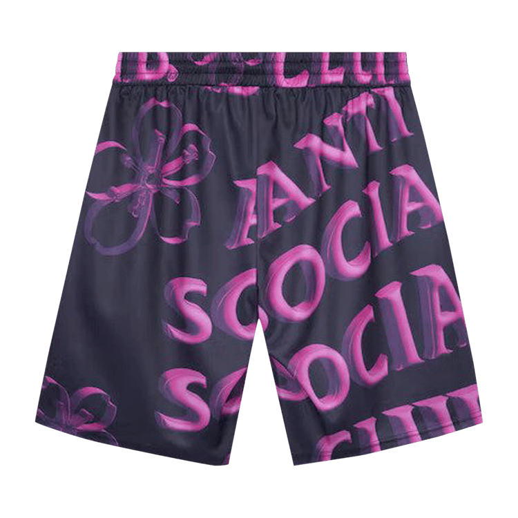 Buy Anti Social Social Club Coral Crush Mesh Bored Shorts 'Black ...