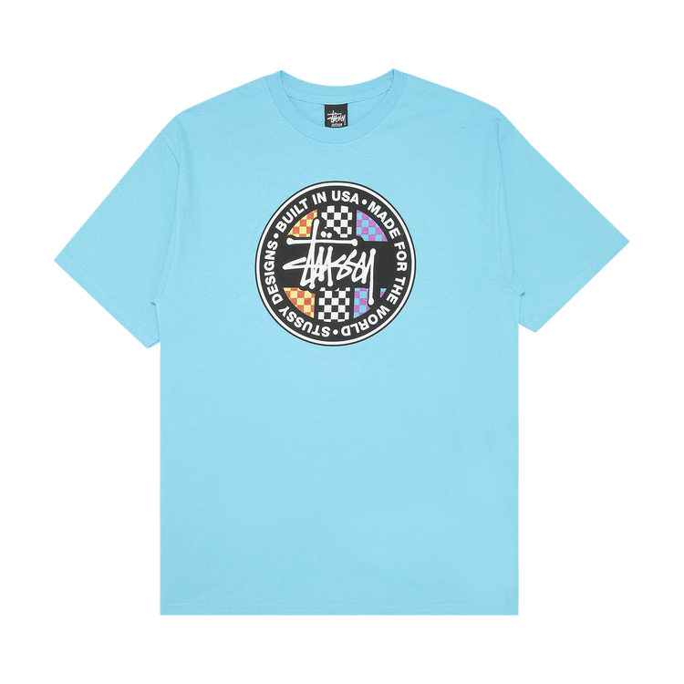 Stussy Built In Usa Dot Tee 'Teal' | GOAT