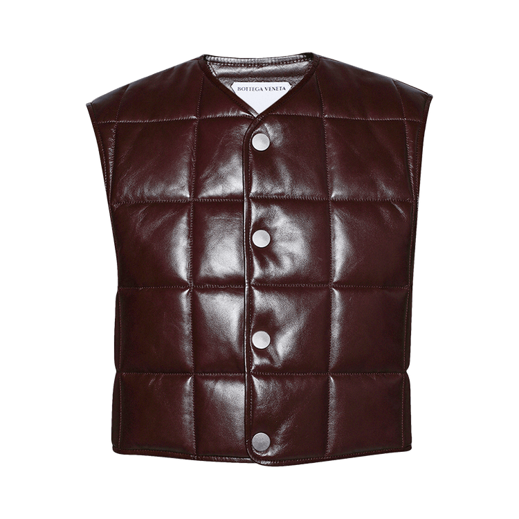 Bottega Veneta Padded Vest 'Oxblood' | GOAT