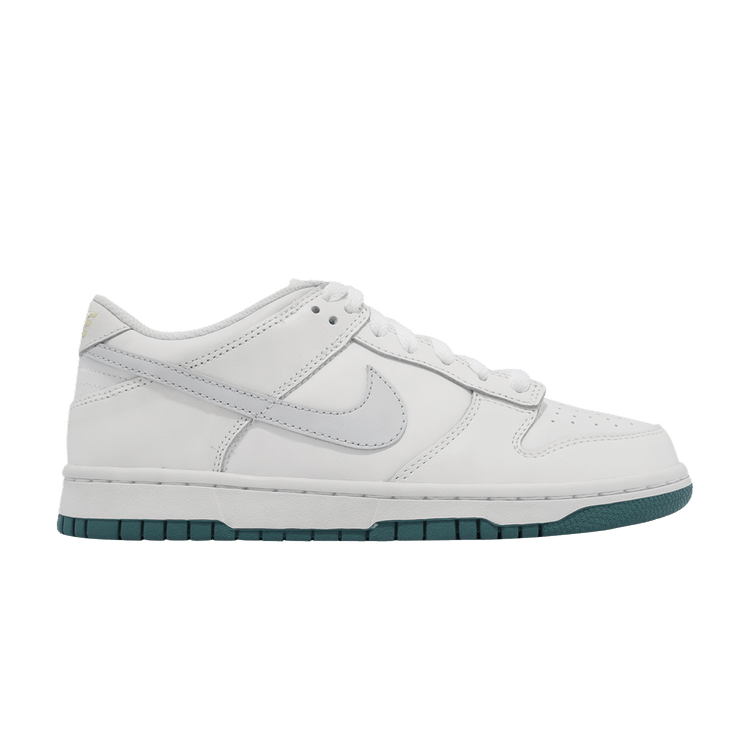 Dunk Low GS 'White Grey Teal' | GOAT