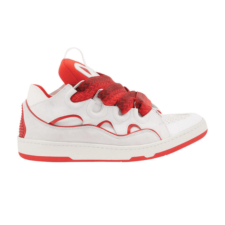 Lanvin Curb Sneaker 'White Red' | GOAT UK
