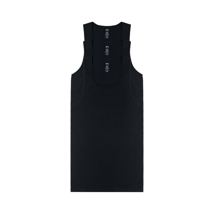 Buy Stussy Ribbed Tank - 3 Pack 'Black' - 1140330 BLAC | GOAT