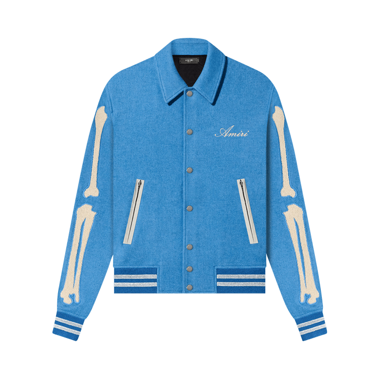 Amiri Bones Varsity Jacket 'Varsity Blue' | GOAT