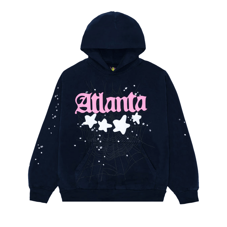 Buy Sp5der Atlanta Hoodie 'Navy' - SP5 ATL HDNVY | GOAT