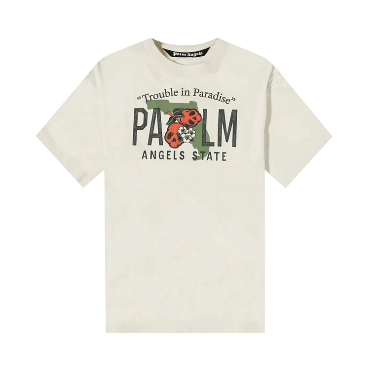 Buy Palm Angels East Coast Vintage Tee 'White/Black Buy Palm Angels East Coast Vintage Tee 'White/Black