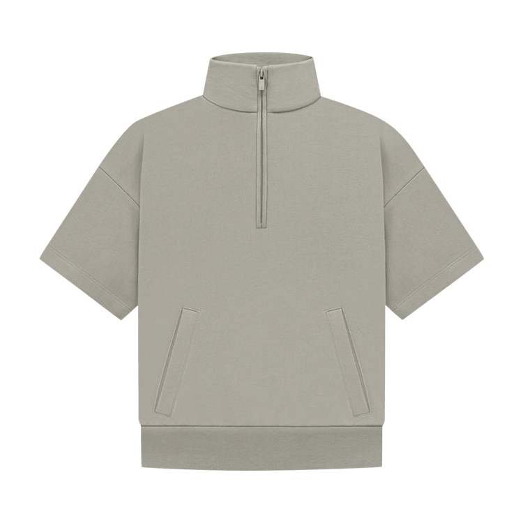 Buy Fear of God Essentials Kids Half Zip French Terry Mockneck 'Seal ...