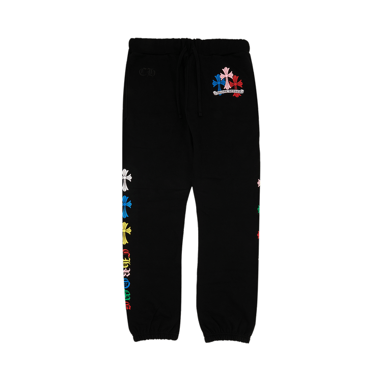 Buy Chrome Hearts Cross Sweatpants 'Black/Multicolor' - 1383 ...