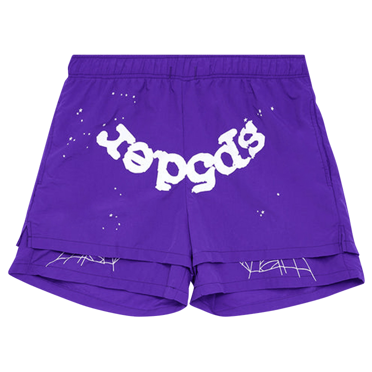 Buy Sp5der Logo Short 'Grape' - SP5 OGDBL SHRTP | GOAT