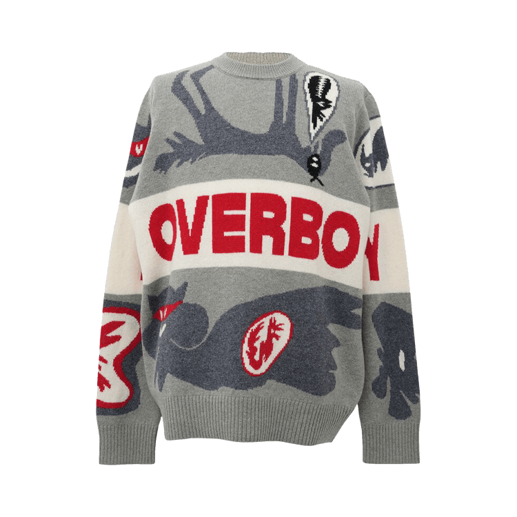 Buy Charles Jeffrey Loverboy Loverboy Logo Jumper 'Greyscale ...