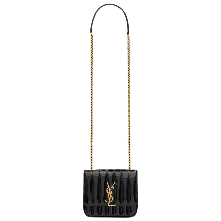 Buy Saint Laurent Vicky Logo Plaque Crossbody Bag 'Black' - 538439 ...